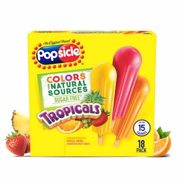 Popsicle SF Tropical 6-18pk - Sweetheart Ice Cream
